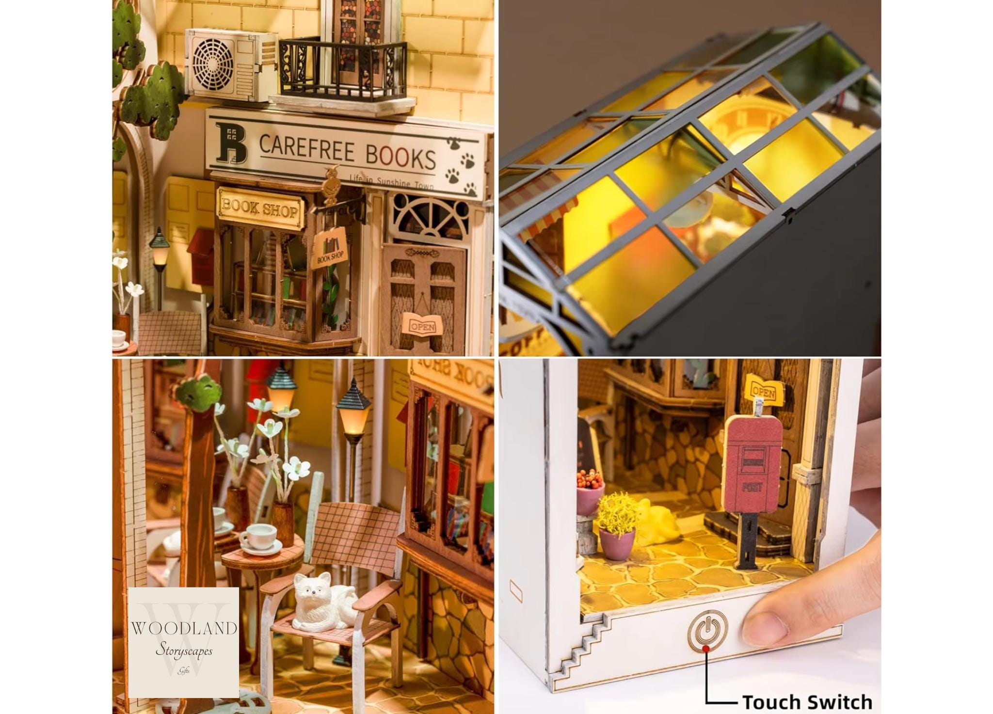Sunshine Town Diorama Book Nook | DIY Book Nook Kit – Build Your Own ...