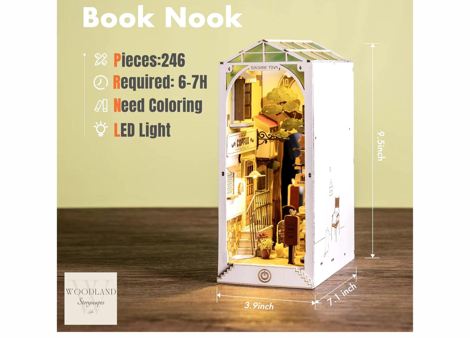 Sunshine Town Diorama Book Nook | DIY Book Nook Kit – Build Your Own ...