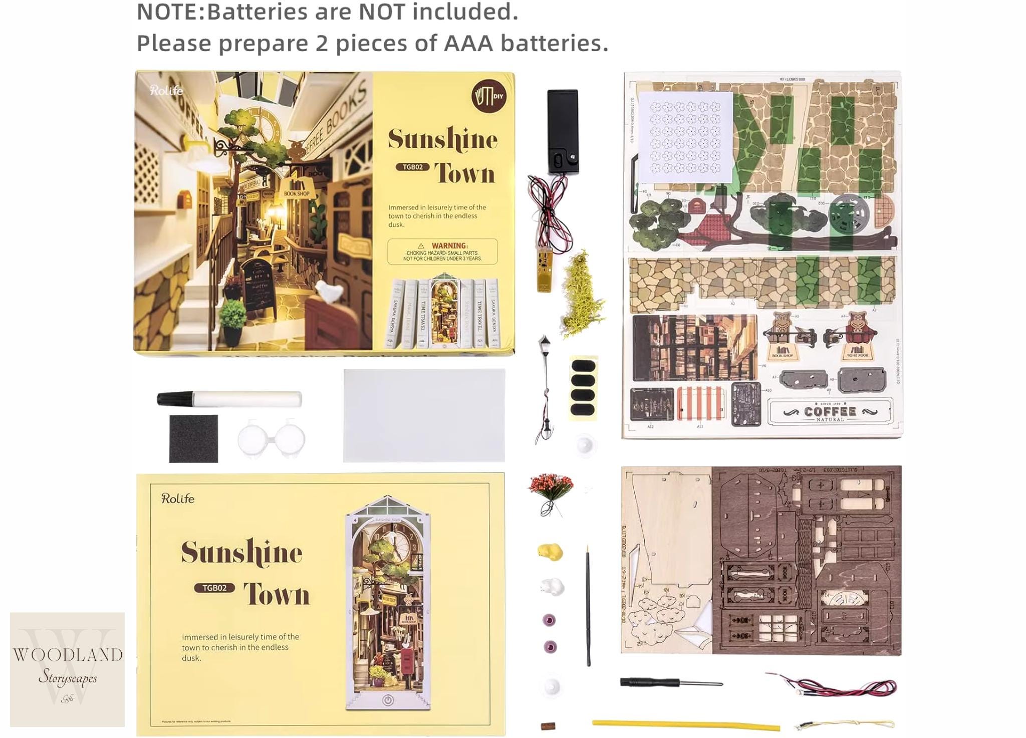 Sunshine Town Diorama Book Nook | DIY Book Nook Kit – Build Your Own ...