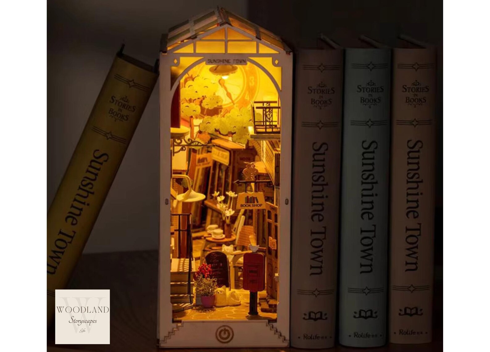Sunshine Town Diorama Book Nook | DIY Book Nook Kit – Build Your Own ...