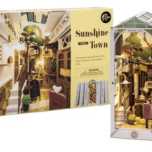 Sunshine Town Diorama Book Nook | DIY Book Nook Kit – Build Your Own ...