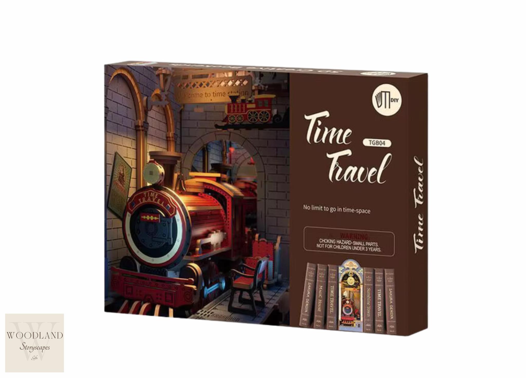 DIY Time Travel Train Book Nook – Retro Train Bookshelf Diorama With ...