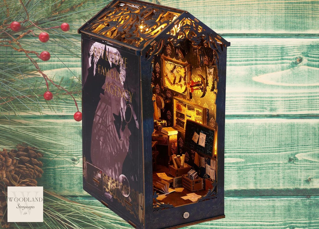 Detective Agency - Book Nook DIY Kit – Build Your Own Book Nook ...