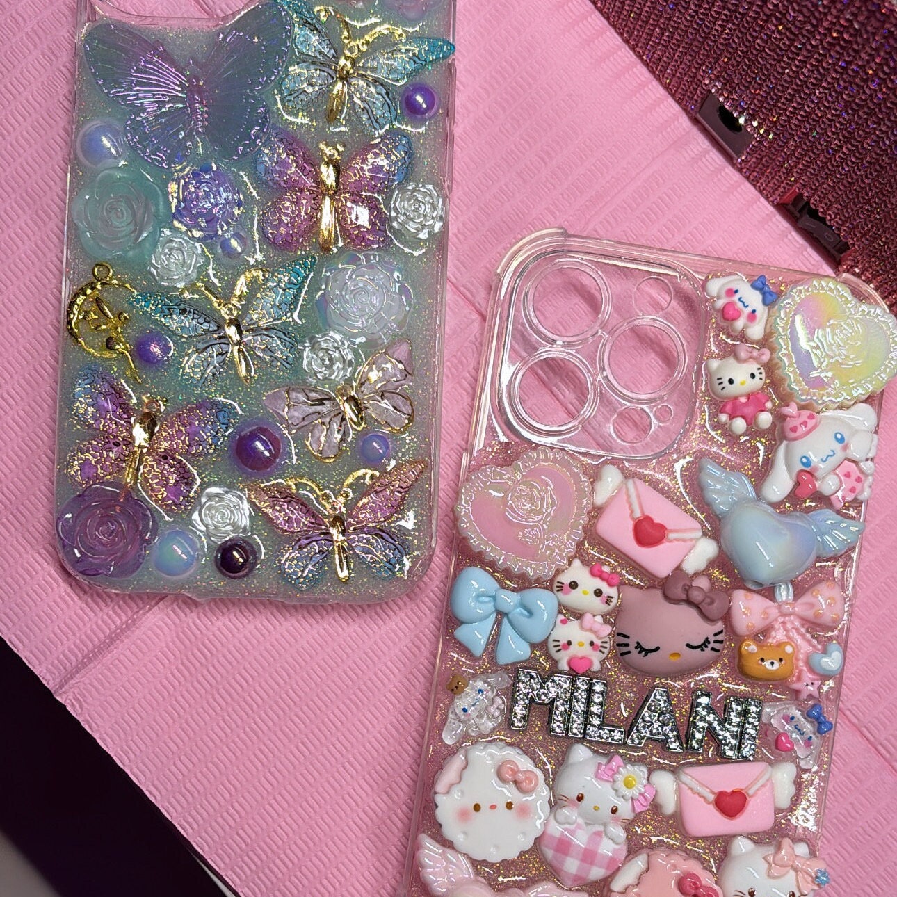 Custom Resin Phone Case Charm Junkie. Handmade With Unique Charms ...