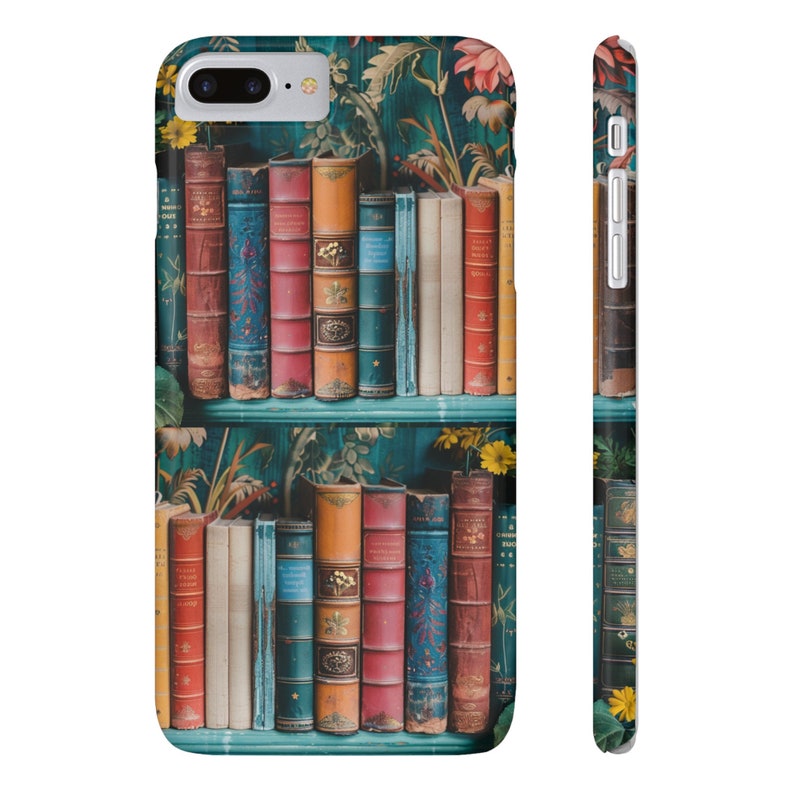 Custom Vintage Book Phone Case for Reading Lovers Cute Floral Aesthetic ...