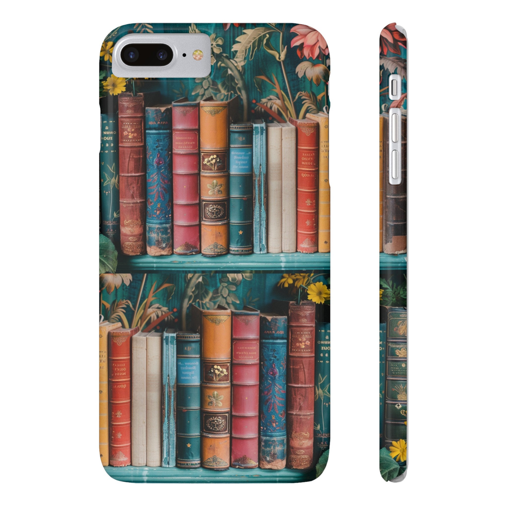 Custom Vintage Book Phone Case for Reading Lovers Cute Floral Aesthetic ...