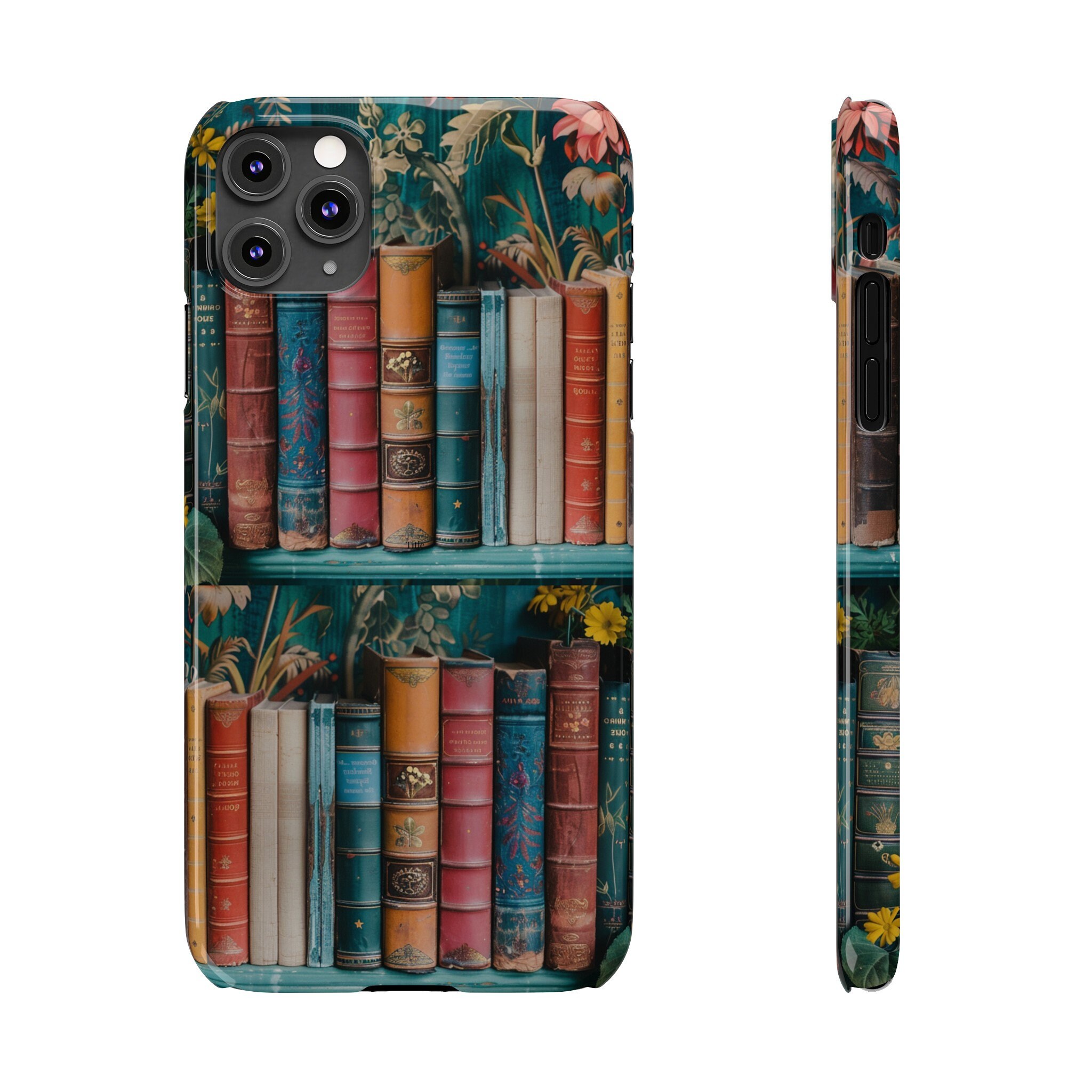 Custom Vintage Book Phone Case for Reading Lovers Cute Floral Aesthetic ...