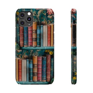 Custom Vintage Book Phone Case for Reading Lovers Cute Floral Aesthetic ...