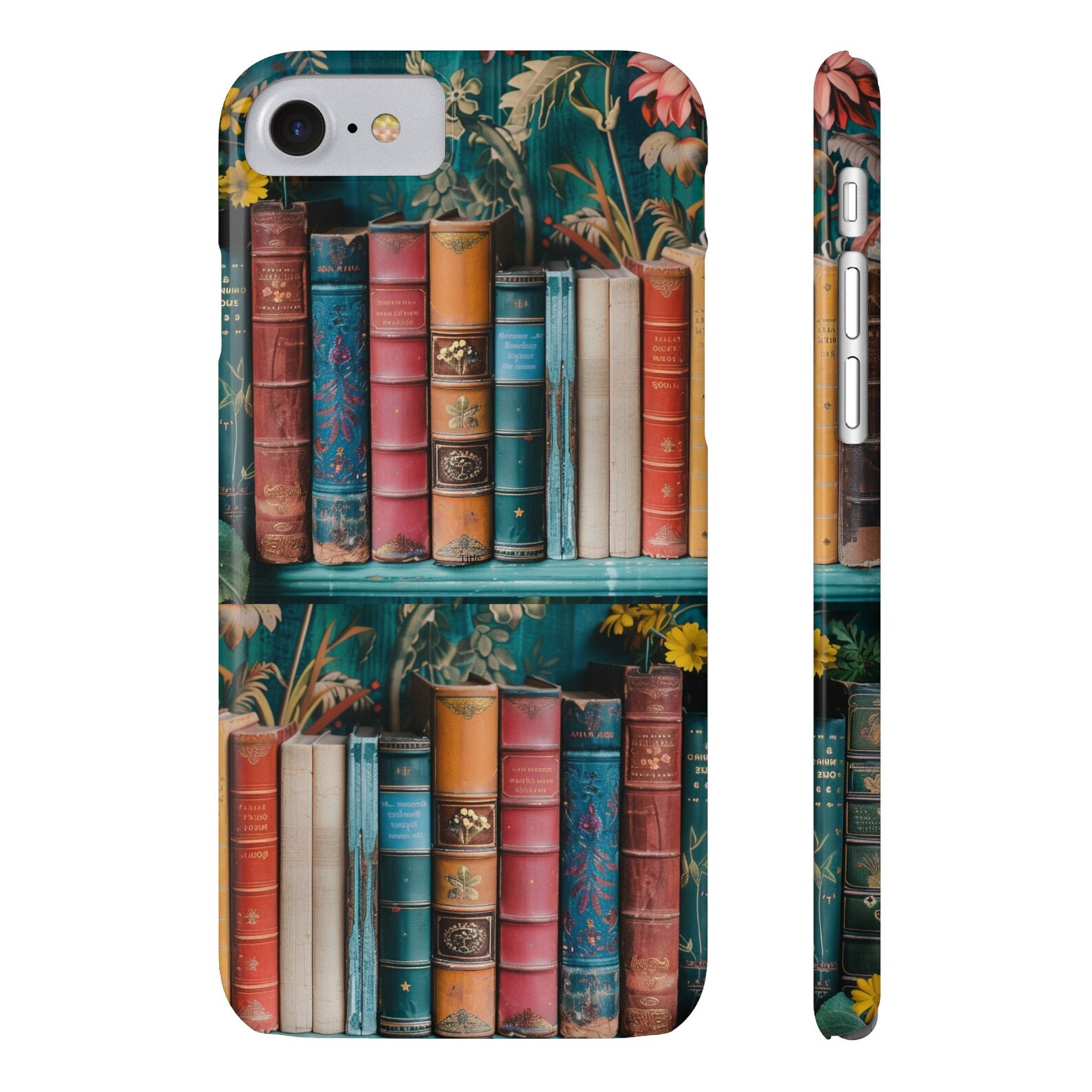 Custom Vintage Book Phone Case for Reading Lovers Cute Floral Aesthetic ...