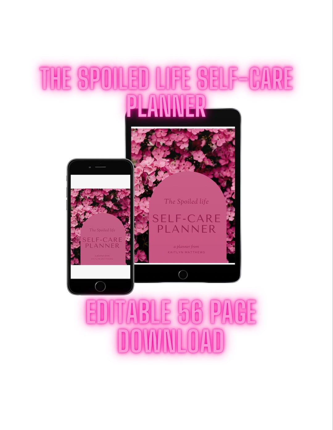 The Spoiled Life Self-care Planner,mental Health, Workbook,journal,plr ...