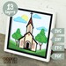 Church Shadow Box SVG Template, 3D Layered SVG for Cardstock ...