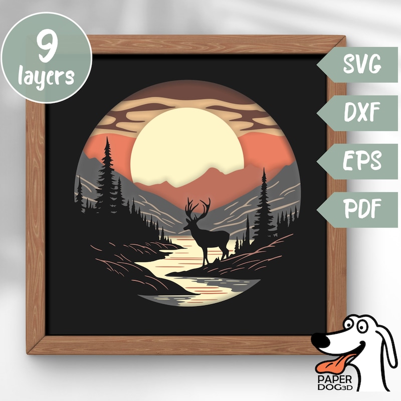 3d Shadow Box Svg Files for Cricut - Etsy