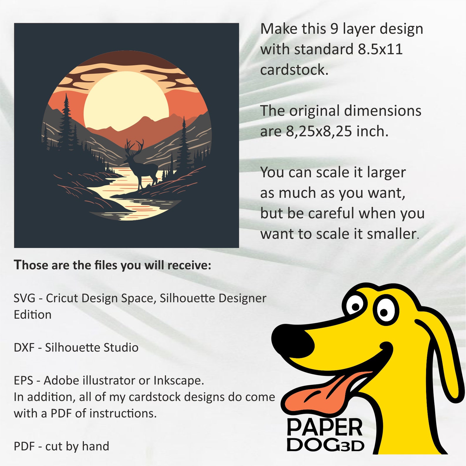 Mountains 3D Layered SVG for Cardstock, Multilayer Papercut, Shadow Box ...