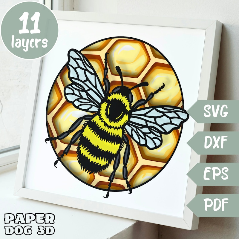 Bee Shadow Box - Etsy