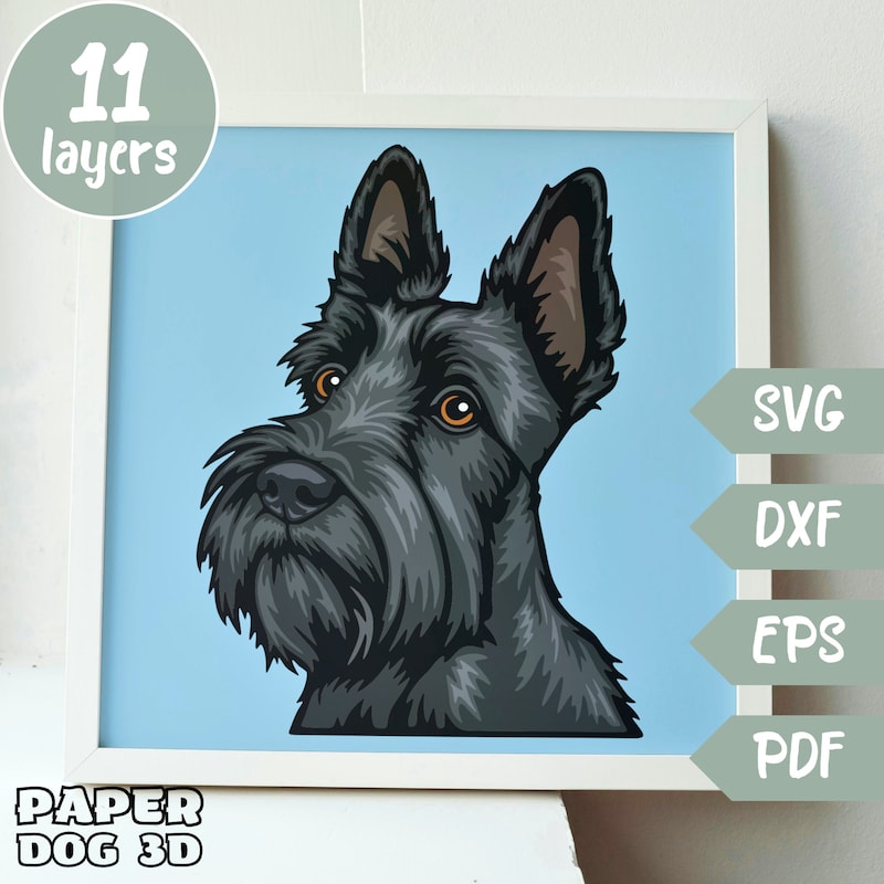Scottie Dog Silhouette - Etsy