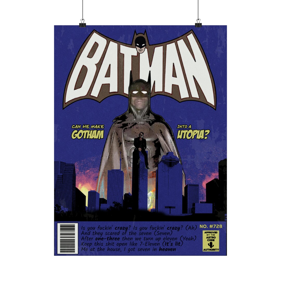 Travis Scott BATMAN Poster - Etsy