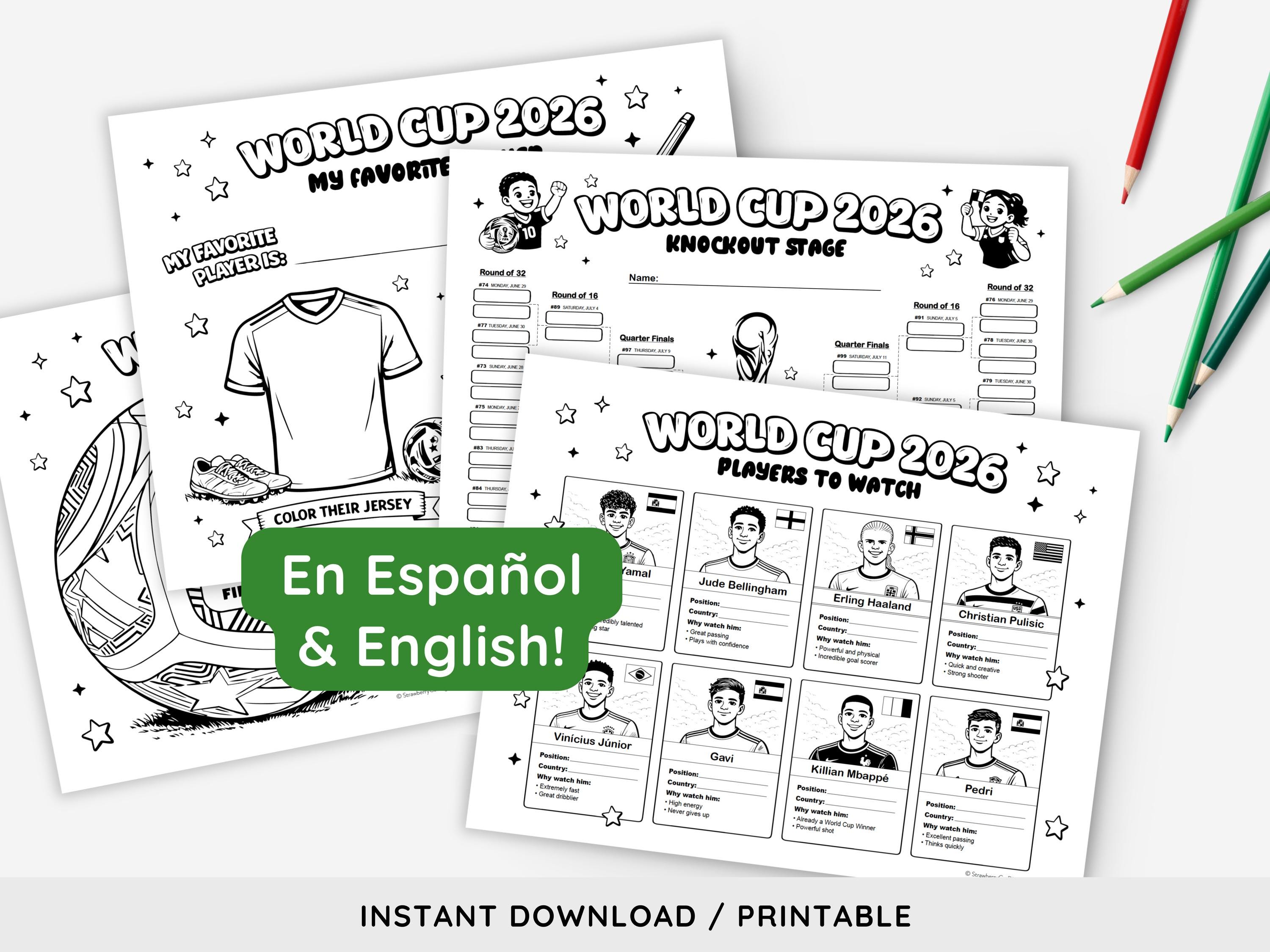 Printable FIFA World Cup 2026 Coloring Pages Copa Del Mundo 2026 ...
