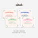 Custom Award Certificate Floral Canva Template Bundle | Editable ...