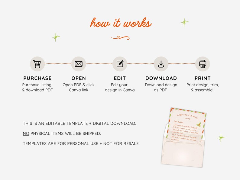 Editable Mini Elf Letter and Envelope | Printable Elf Notes | Elf ...