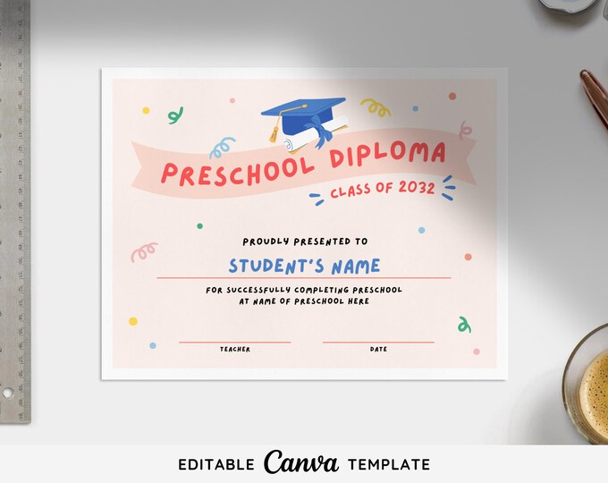 Editable Star Student Certificate, End of the Year Award, Diploma ...