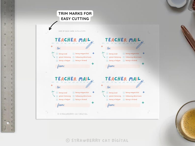 Editable Shout Out Cards Template for Students | Teacher Mail | Good ...