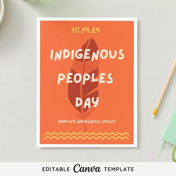 Indigenous Peoples Day Poster - Etsy
