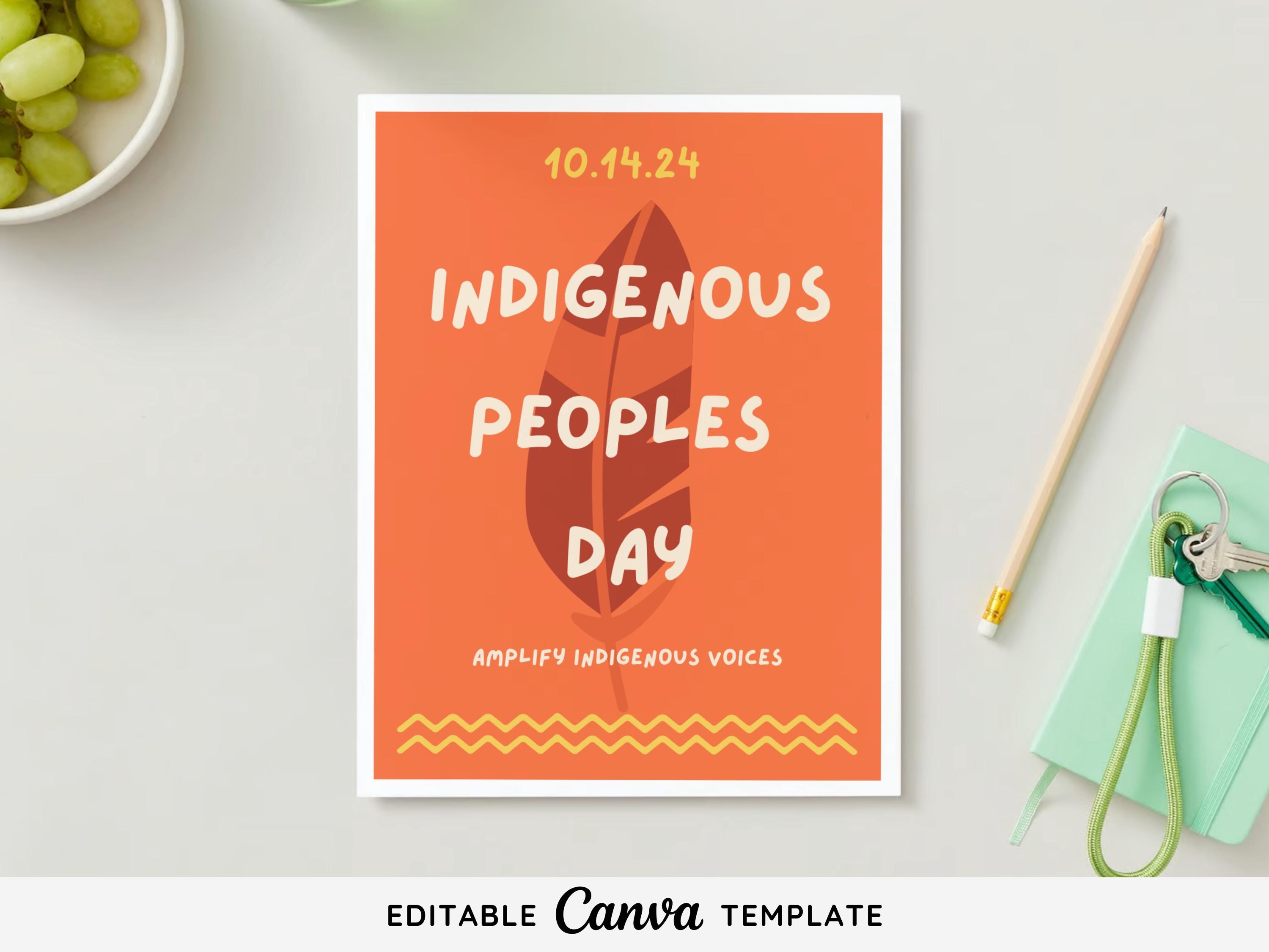 Editable Indigenous Peoples Day Template | Native American | Native ...