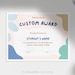 Custom Award Certificate Canva Template Bundle | Editable Digital ...