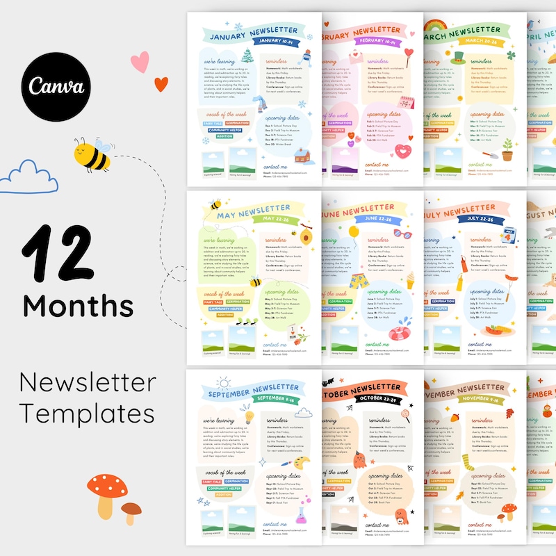 Newsletter Template - Etsy