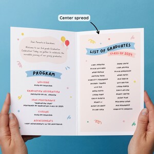 Editable Graduation Program Template Printable Ceremony Program Canva ...