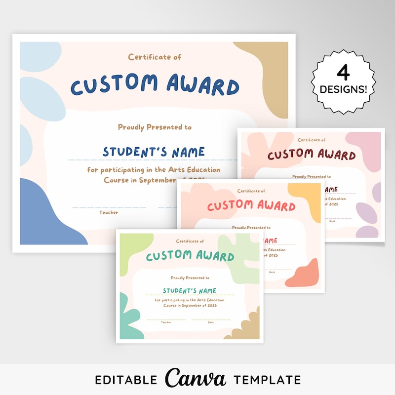 Teacher of the Month Certificate Template - Etsy