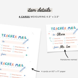 Editable Shout Out Cards Template for Students | Teacher Mail | Good ...