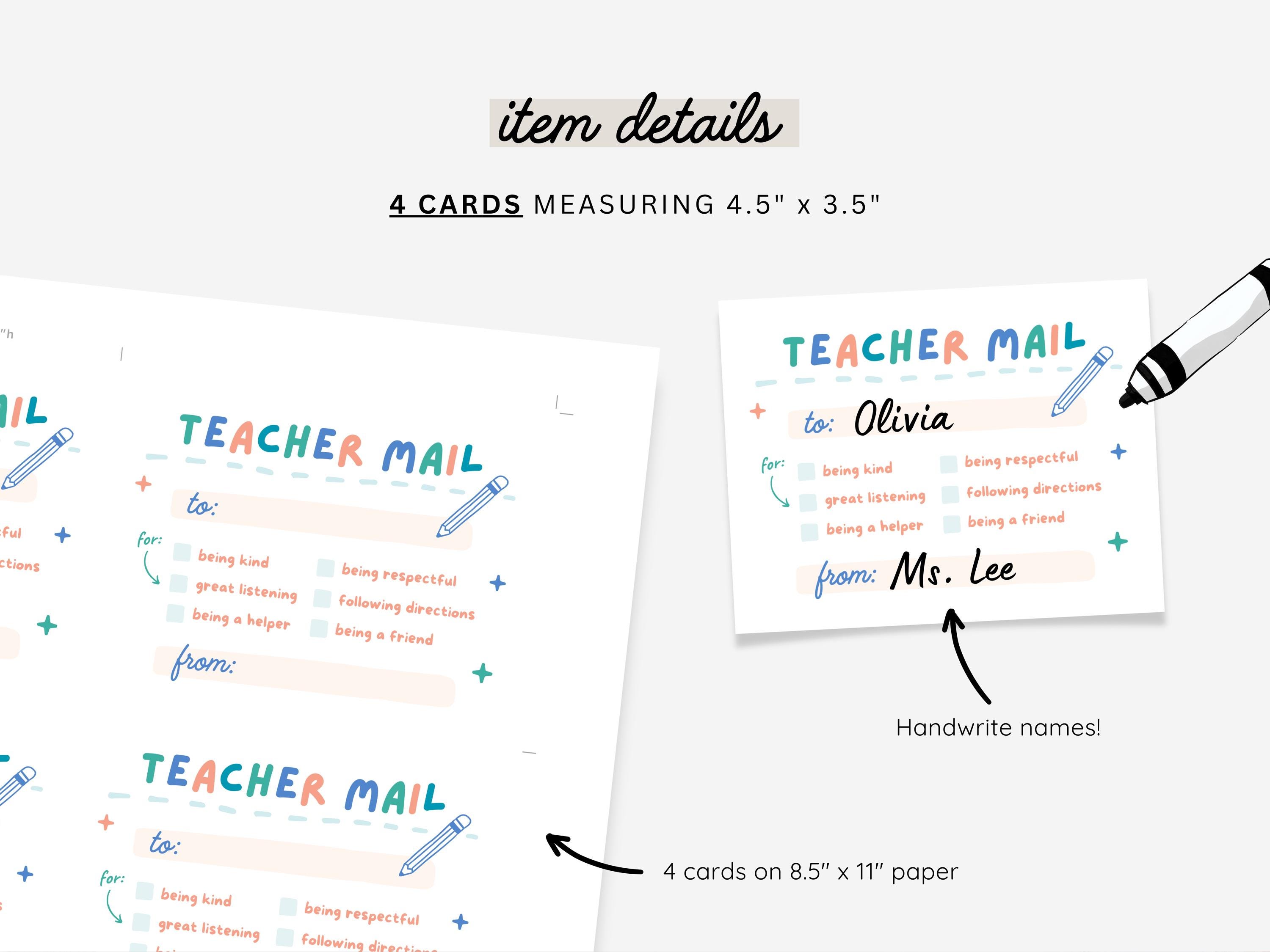 Editable Shout Out Cards Template for Students | Teacher Mail | Good ...