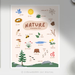 Nature Scavenger Hunt Beach Camping Scavenger Hunt for Kids Printable ...