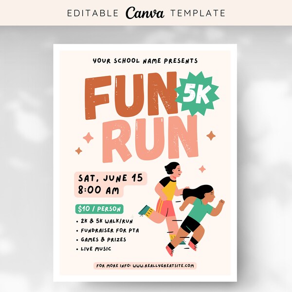 5k Event Invite - Etsy