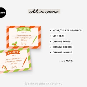 Editable Elf Notes Template | Printable Elf Notes | Elf Activities ...