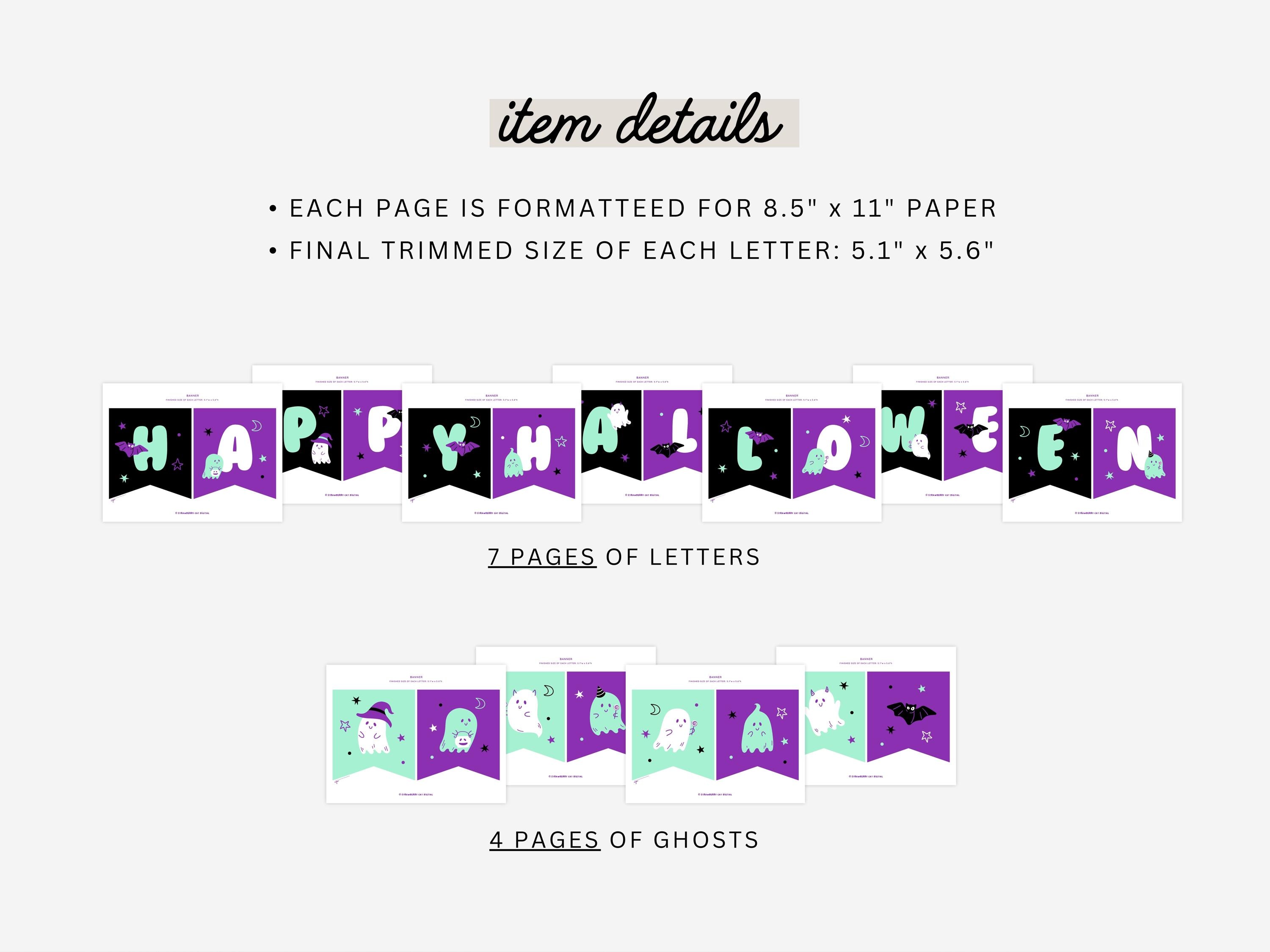 Editable Halloween Banner Canva Template | Printable Happy Halloween ...