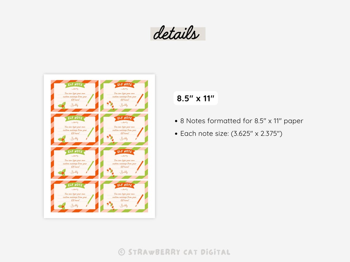 Editable Elf Notes Template | Printable Elf Notes | Elf Activities ...
