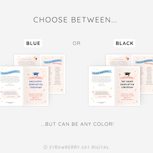 Editable Graduation Program Template Printable Ceremony Program Canva ...