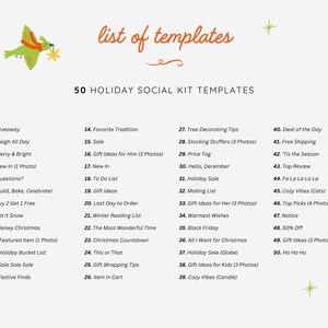 50 Holiday Instagram Post Templates | Christmas Instagram Templates ...