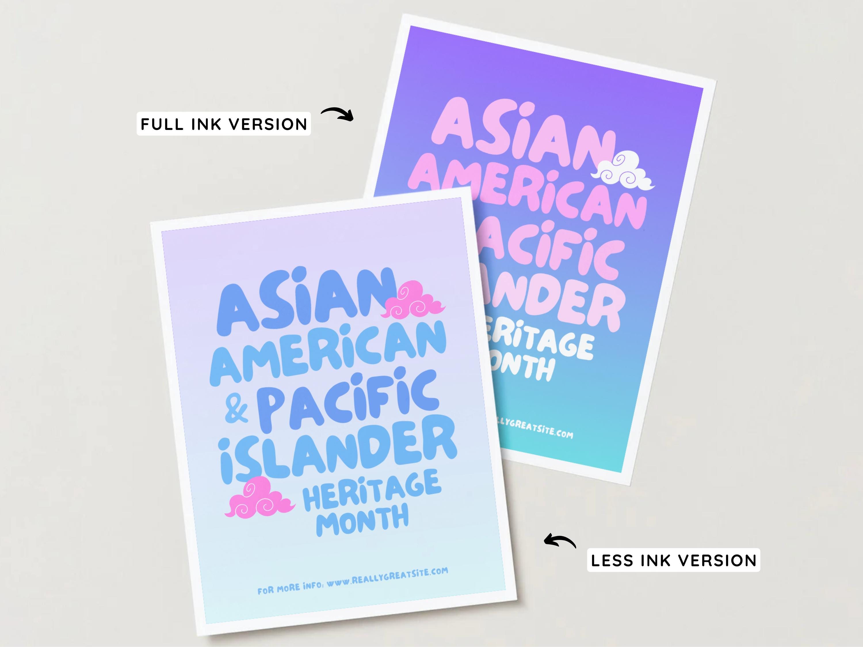 Editable AAPI Heritage Month Poster Template | AANHPI Flyer Template ...