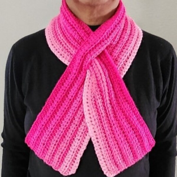Pink Ribbon Scarf - Etsy