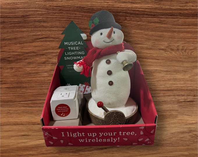 2019 Hallmark Plush Musical Tree Lighting Snowman - Etsy