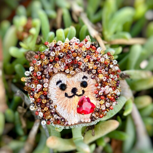 Hedgehog Brooches - Etsy