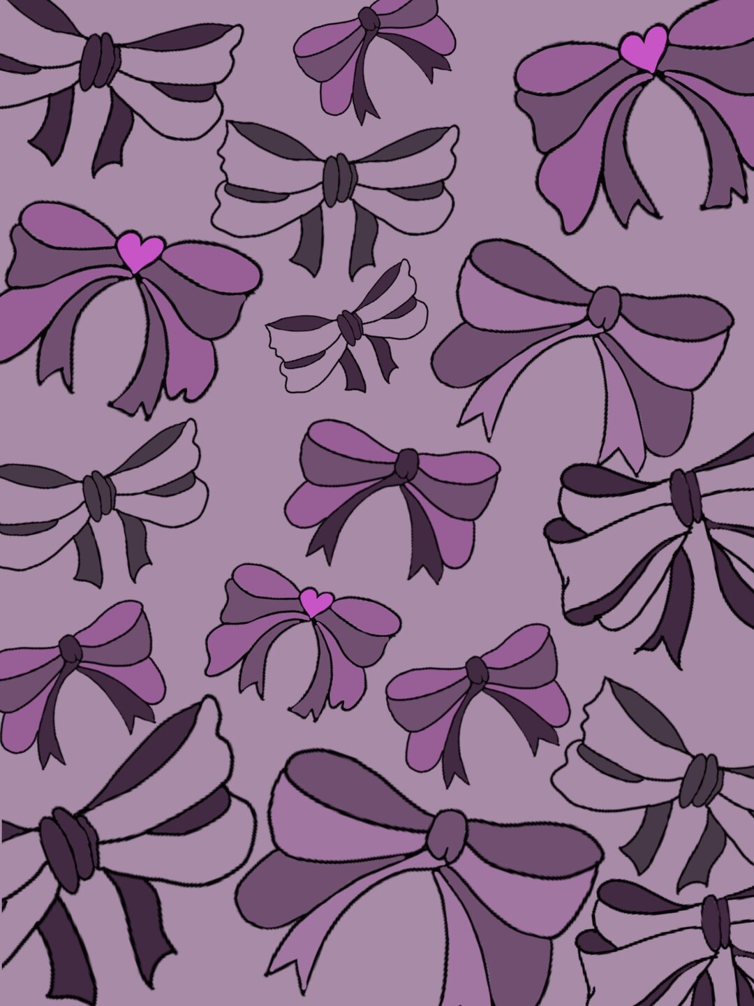 Vintage Purple Bows - Etsy