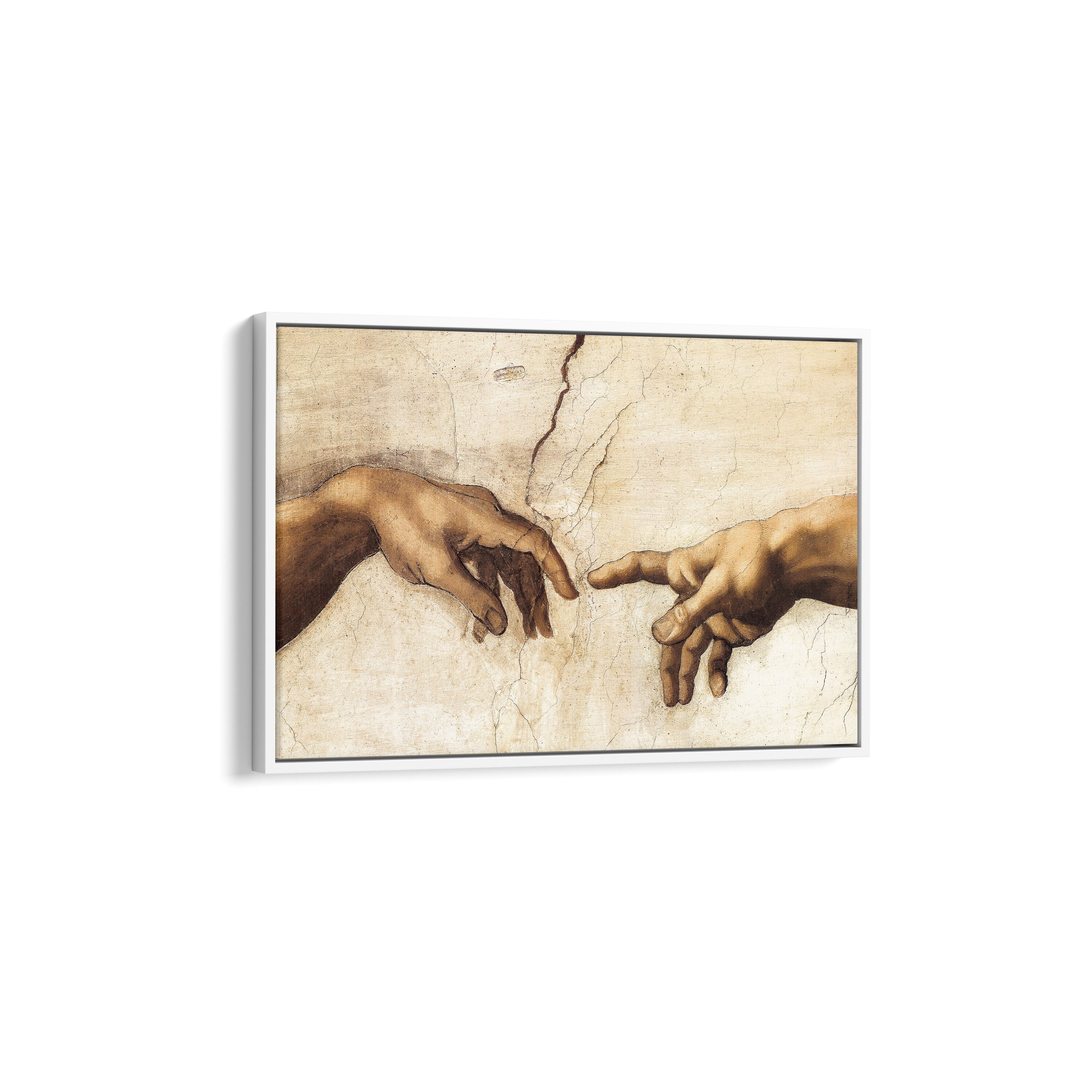 Michelangelo Creation, Adam Hands Art, Poster Art Reproduction, Large ...