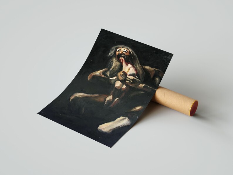 Francisco Goya, Saturn Devouring His Son Canvas, Poster Art ...