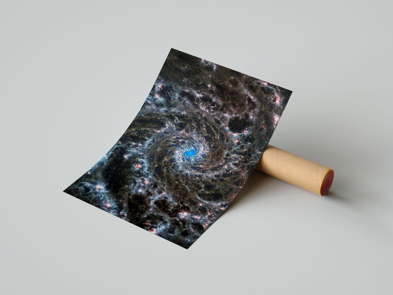 Phantom Galaxy Canvas, Space Art, James Webb Poster, Space Telescope ...