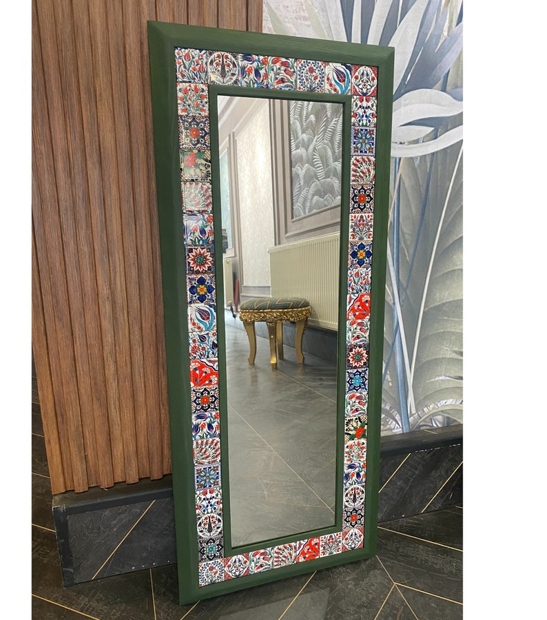 Handmade Ethnic Tile Ceramic,stone Large Pier Glass Mirrorhome Decor ...