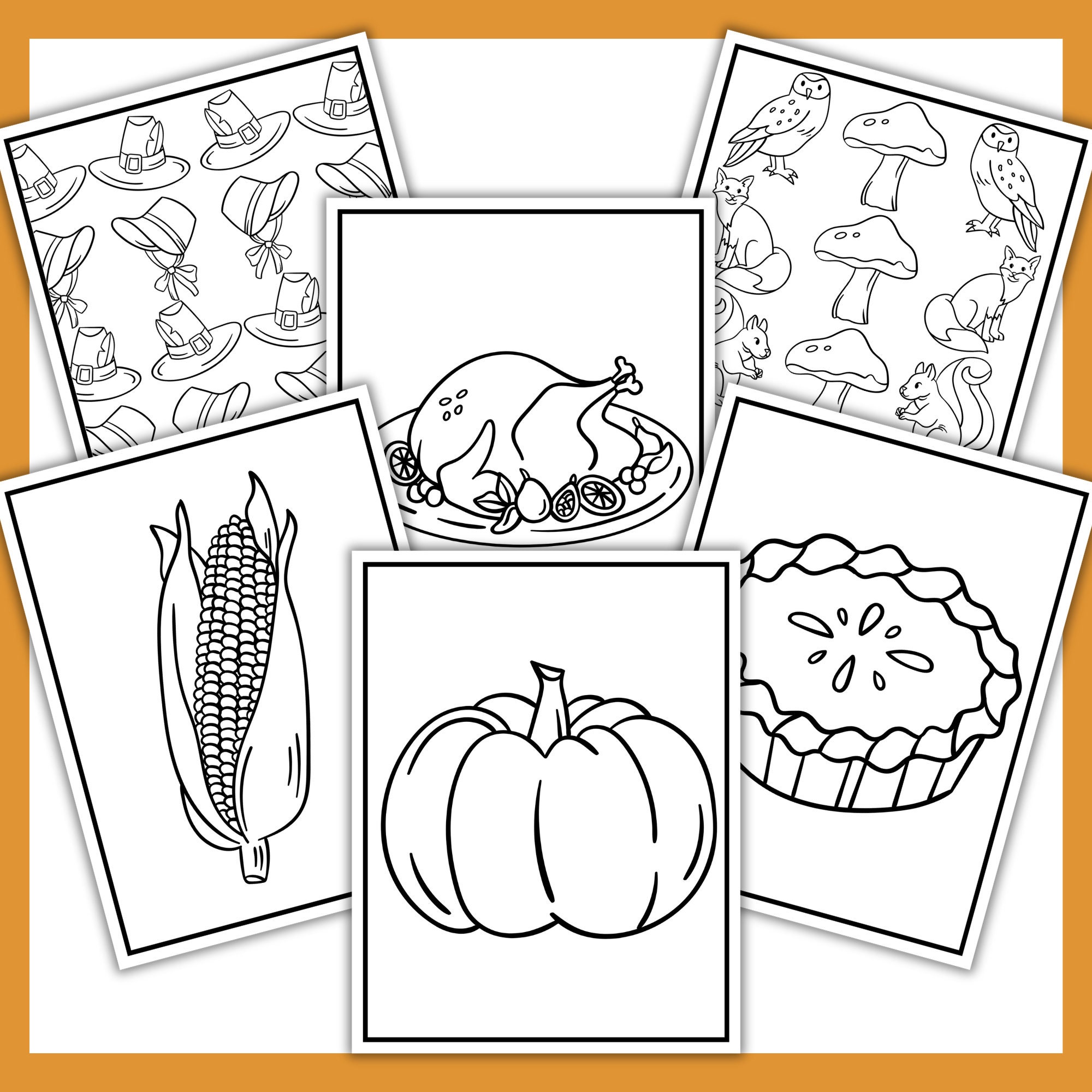 10 Printable Fall Coloring Pages for Preschool, Kindergarten and ...